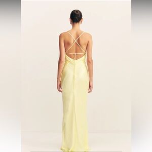 Shona Joy | Dresses | Shona Joy La Lune Lace Back Maxi Dress Lemon And ...